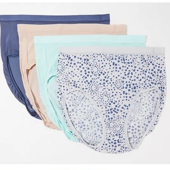 Breezies | Intimates & Sleepwear | Breezies Set Of 4 Silky Knit Hicut ...